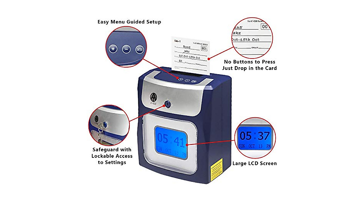 AT-4500 Time Clock: Effortless Hour Calculations