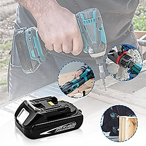 2-Pack BL1830B 18 Volt 3.0Ah Lithium-ion Replacement Battery Compatible with Makita 18V Battery BL1815 BL1820 BL1820B BL1835 BL1840 BL1850 BL1860 LXT400 Cordless Power Tools Batteries