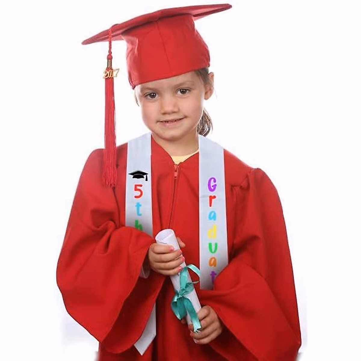 5TH Grade Graduation Stole Class of 2024, 5TH Grade Graduation Sash for 5th Grade Graduation Party Decorations 2024 JD-5TH-X Boy Girl Kids Fifth Grade Graduation Decorations Supplies