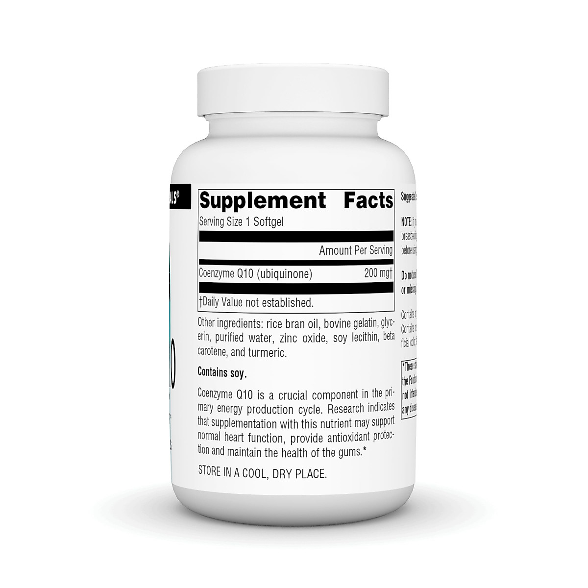 Source Natural Coenzyme Q10, Antioxidant Support*, For Heart, Brain, Immunity, & Liver Support, 200 mg - 90 Softgels