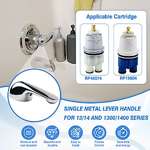Single Metal Lever Handle Kit for 1300/1400 Series Tub Faucet for Delta H79, Chrome