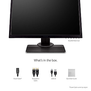 ViewSonic Elite XG240R 24 Inch 1080p 1ms 144Hz RGB Gaming Monitor with FreeSync Eye Care Advanced Ergonomics for Esports (Renewed)