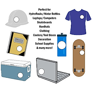 Hello My Name is Mark - 3 Pack Circle Stickers 3 Inch - Customizable Nametag