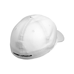 Under Armour Men's Blitzing II Stretch Fit Hat, White /Black, Large/X-Large