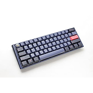 Ducky One 3 Mini Cosmic Blue 60% Hotswap RGB Double Shot PBT Quack Mechanical Keyboard Cherry MX Ergo Clear