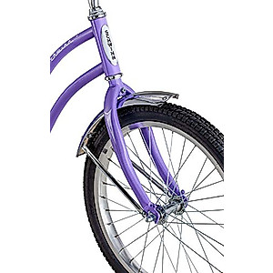 Schwinn Fair Lady Cruiser Bike, 20-Inch Wheels, Purple