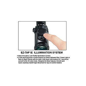 UTG 3-12x44 AO SWAT Accushot Rifle Scope, EZ-TAP, Illuminated Mil-Dot Reticle, 1/4 MOA, 30mm Tube, See-Thru Weaver Rings