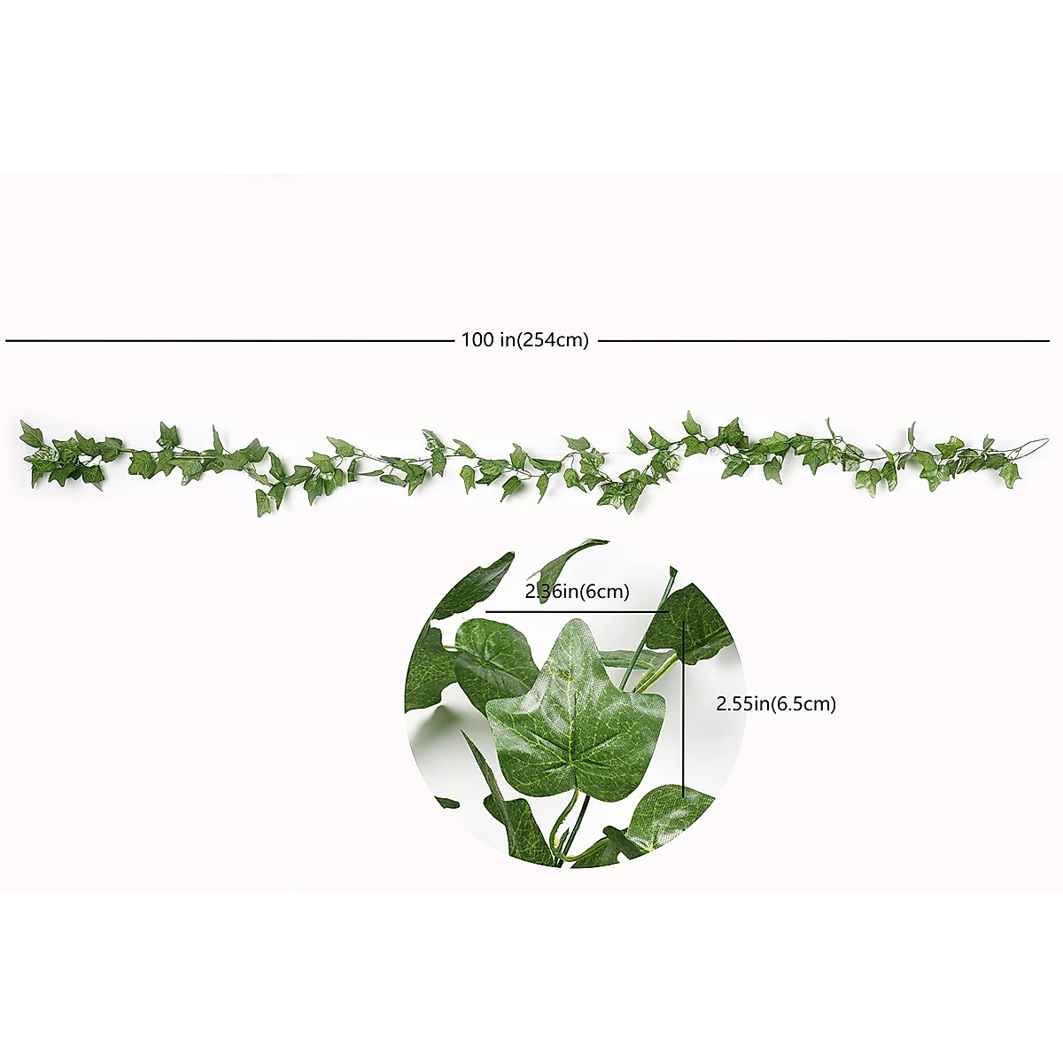 Karlling 5 Pack Room Decor Fake Plants Leaves Artificial Ivy Garland Greenery Hanging Aesthetic Living Room Wall Decor