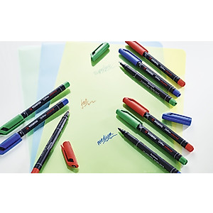 STABILO PERMANENT OHP UNIVERSAL MARKER PENS - WALLET of 8 (ASSORTED COLOURS) - FINE 0.7MM 842/8