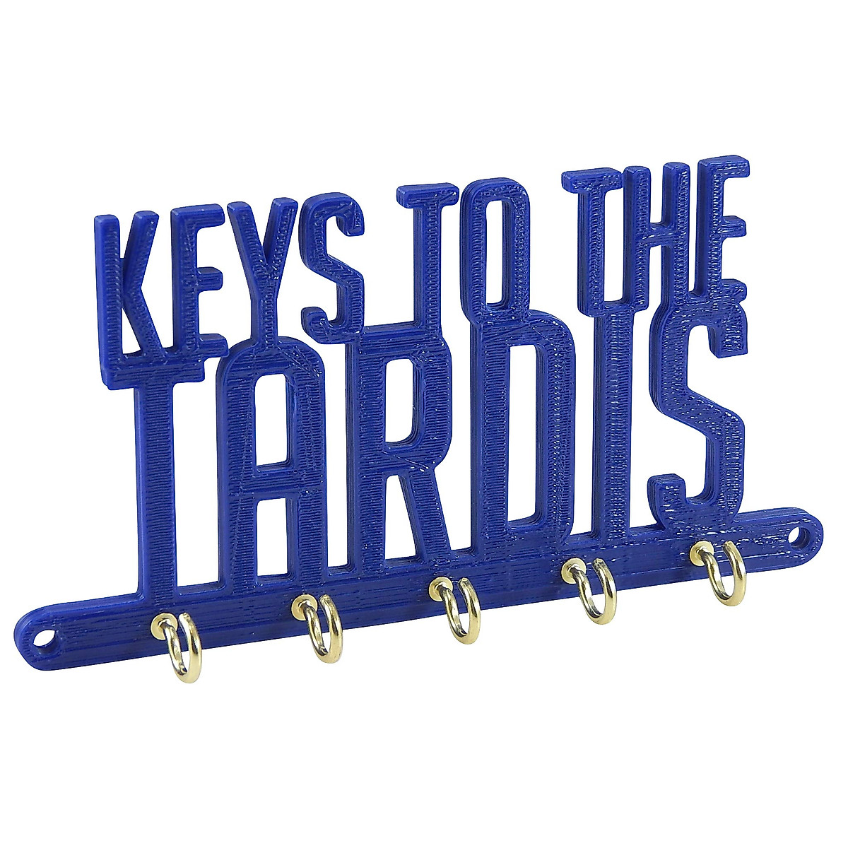 Dr. Who Doctor Who Tardis Key Rack Key Holder Jewelry Organizer 6" x 3" x 3/16"
