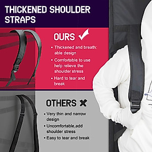 Ruibo 88 Key Keyboard Gig Bag Case for Electric Piano with 10MM Cotton Padded, Waterproof 600D Oxford Gig Bag 54"x13"x6.7" / Black