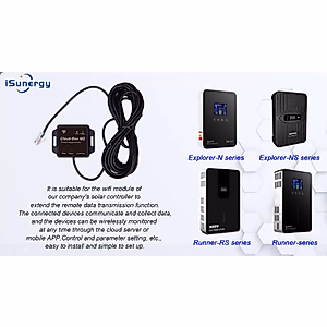 Cloud-Box-M2 WiFi Cloud Remoter Meter Adapter RS485 to WiFi Remote Monitor Communication Wireless Monitoring by Mobile Phone APP for Solar Charge Controller