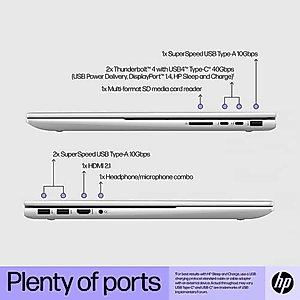 HP Envy Laptop, 17.3“ FHD Touchscreen Display, Intel Core i7-1260P Processor, 32GB RAM, 1TB SSD, Backlit Keyboard, SD Card Reader, HDMI, Wi-Fi 6, Windows 11 Home, Silver