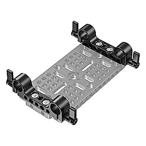 SmallRig Super Lightweight 15mm Railblock, 15mm Rod Clamp with 1/4"-20 Thread for Sony for Canon and Other 15mm DSLR Camera Rig Shoulder Support Rail System, Pack of 2 - 2061