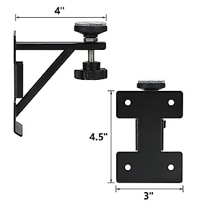 A-KARCK Undermount Sink Brackets for Narrow Cabinet, Sink Repair Kit with Black Coating Prevent Rust, 13 GA Steel Effectively Share Sink Weight(2 PCS)