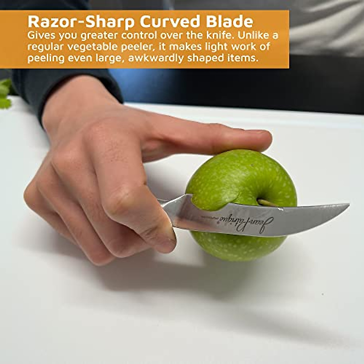 Jean-Patrique Curved Peeling Knife, Bird Beak Paring Knife, Small Kitchen Paring Knife for Peeling Fruit and Vegetables - Chopaholic