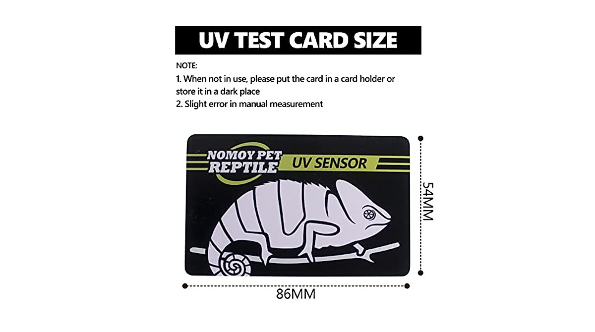 HEEPDD 5Pcs UVB Sensor Cards for Reptile UV Testing - Fast & Reusable