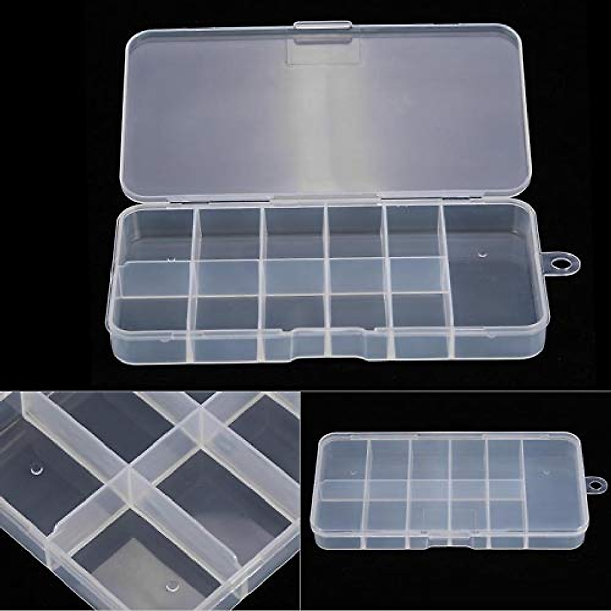Nail Tip Box Plastic Nail Art Empty Storage Case Holder Container Box Tool for Home Nail Salon