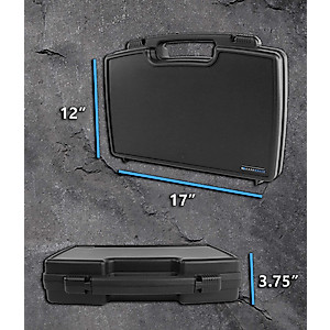 CASEMATIX Travel Case Compatible with Zoom R4 MultiTrak 32 Bit Float Recorder or Zoom H8 Handy Recorder - Hard Shell Carrier for Audio Recorders and Accessories with Customizable Foam, Case Only