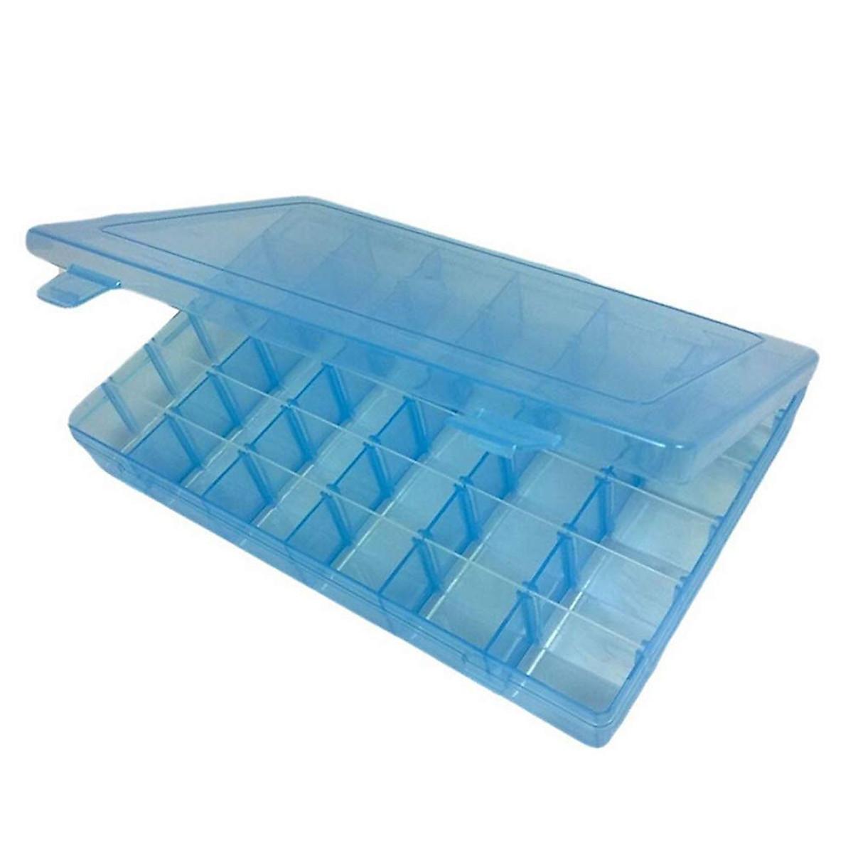 36 Grids Plastic Organizer Box with Adjustable Dividers, Blue Bead Sorter Container Organizer Box Container Case for Storage Crafts