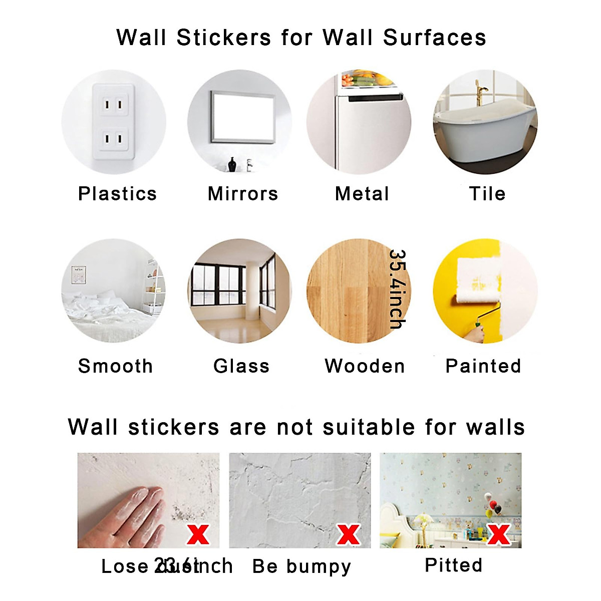 Animal Wall Sticker Cartoon Baby Children DIY Art Decal Self-Adhesive Wallpaper Mural Decorate for Living Room TV Sofa Background Bedroom Kids Room Nursery