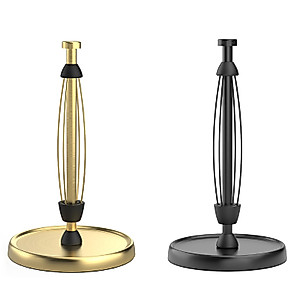 Swaitee Paper Towel Holder Countertop, Black Paper Towel Holder Stand