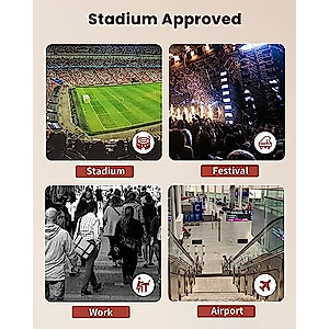 Vorspack Clear Bag Stadium Approved - PVC Clear Purse Clear Crossbody Bag with 2 Straps Clear Purses for Women Stadium Concerts Festivals - Black & Leopard Strap