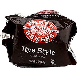Three Bakers Rye Style Sliced Bread, Gluten Free, 19 oz