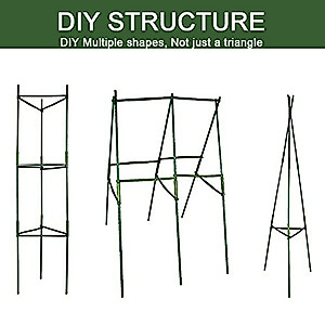 Tomato Cage, 3-Pack Garden Plant Support Tomato Cage, Garden Trellis for Climbing Plants, Plant Trellis Kits Plant Stakes & Support for Vertical Climbing Plants