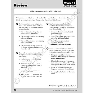 A Word a Day, Grade 2 Teacher Edition