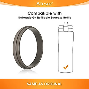 AIEVE 4 Pack Replacement Gasket Rubber Seal for Gatorade Water Bottle, Silicone Lid Seal Replacement for Gatorade Gx Hydration System Bottle, Replacement Part for Gatorade GX Bottle