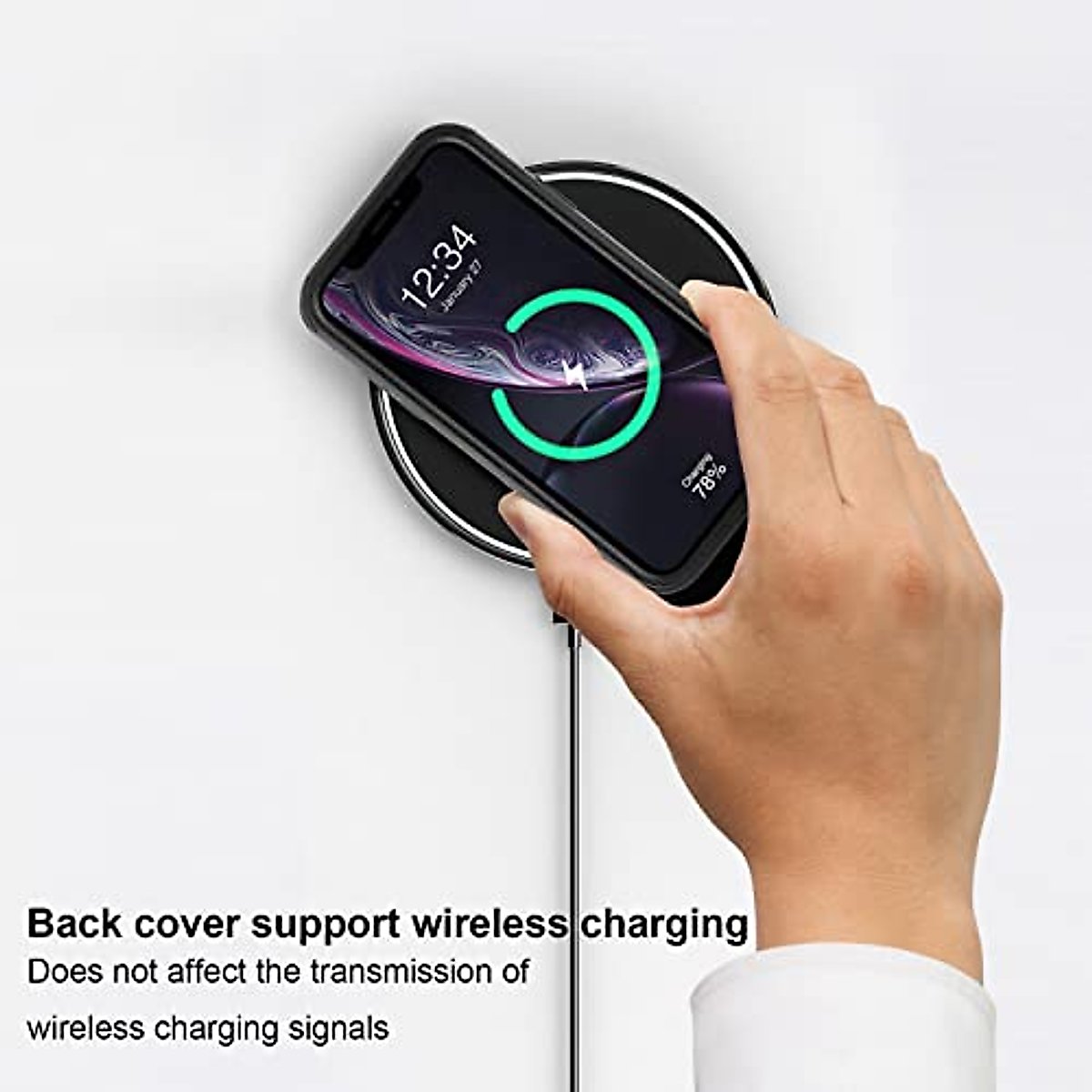 Co-Goldguard for iPhone XR Case, [Shockproof] [Dropproof] Heavy Duty Protection Case ，3 in 1 Non-Slip case for Apple iPhone XR, Black