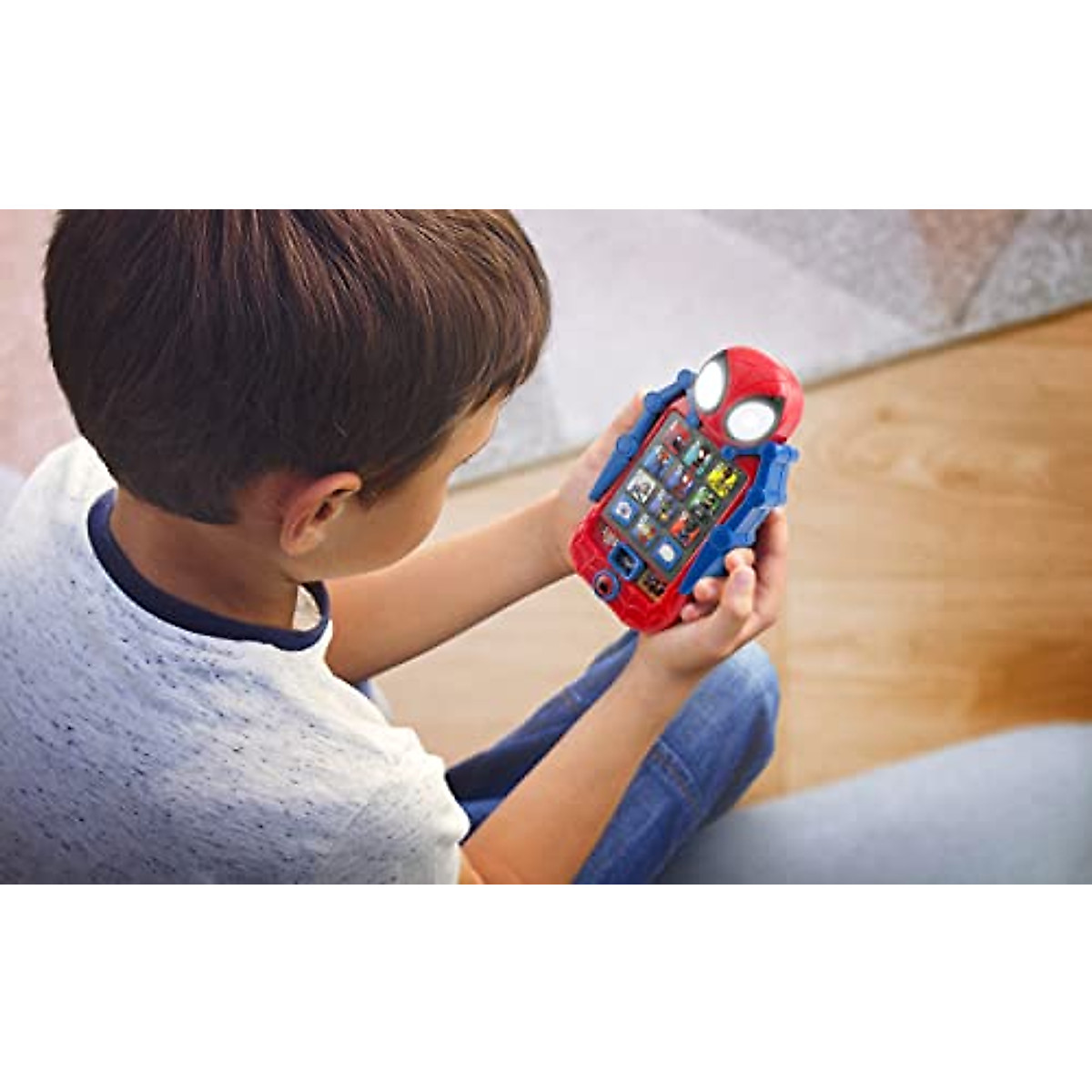 eKids Spidey and His Amazing Friends Toy Phone, Toddler Toys with Built-in Preschool Learning Games, Educational Toys for Toddler Activities and Pretend Play, for Fans of Spiderman Toys and Gifts
