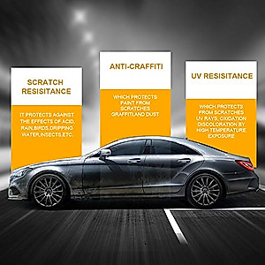 WEIRUIXIN 10H Ceramic Coating 3.0,High Gloss Hydrophobicty Anti Scratch Easy to Use Mirror Paint Protection Car kit 50ML Nano Ceramic Coating with Gloves sealant 2 Years Warranty