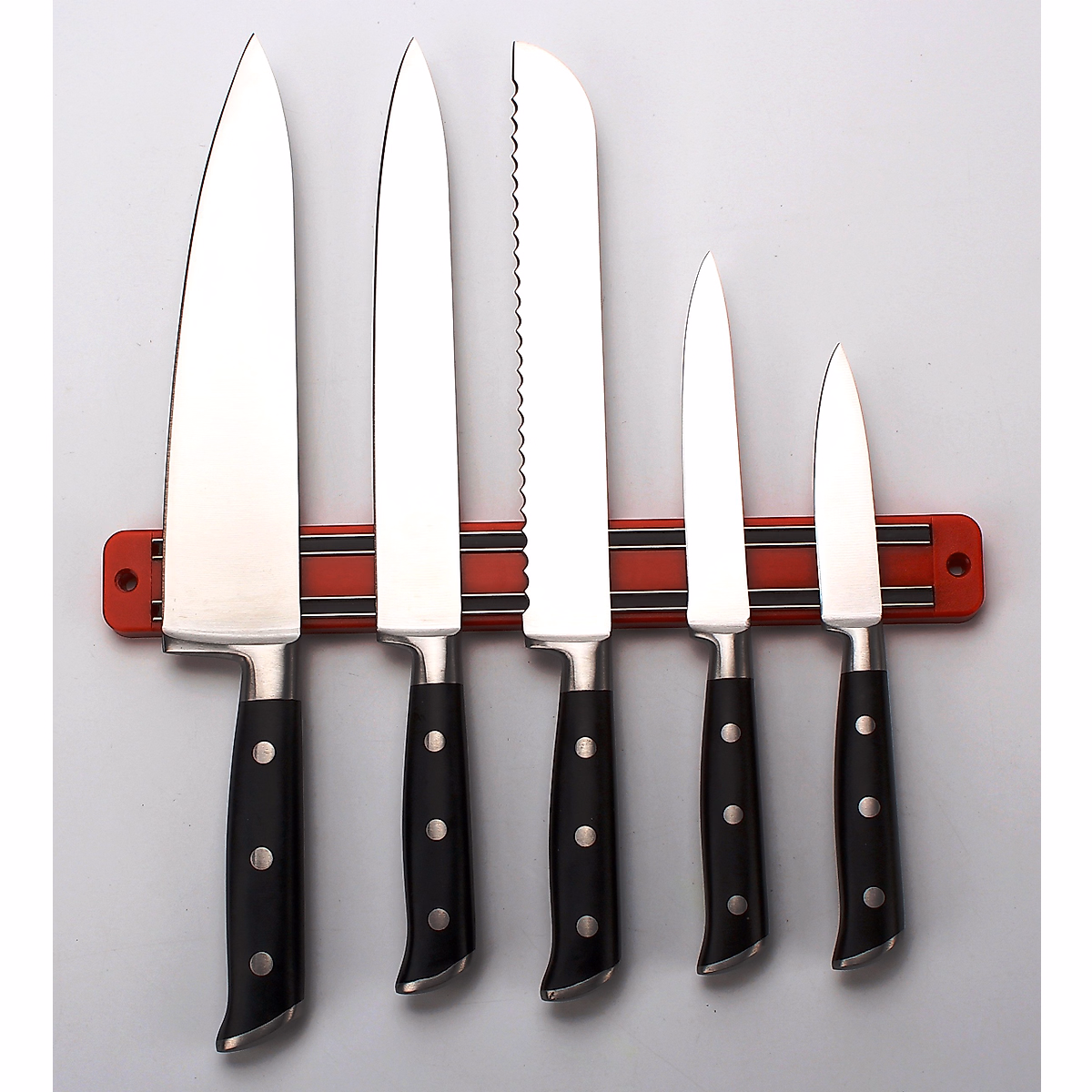 SiliSlick 12”/30.5cm Magnetic Knife Bar - Organize Kitchen Knives, Tool Holder, Utensil Organizer, Storage Rack