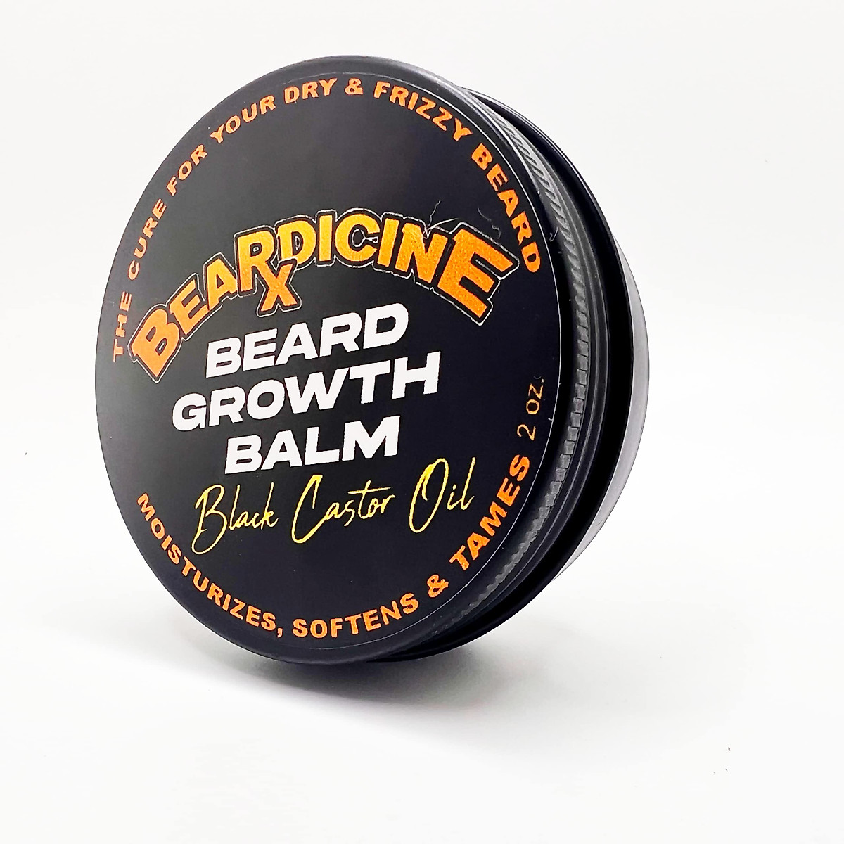 Beardicine Soft Beard Growth Balm, Deep Conditioning with Black Castor Oil, Kumquat and Shea Butter