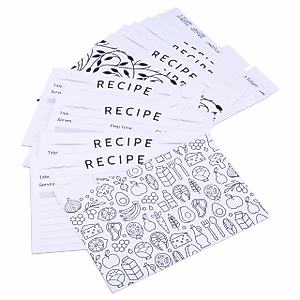 Walnut Recipe Box with Cards and Dividers by Apace - Vintage Style Wood 4x6 Recipe Holder Card Box - Exclusively from the Apace Living Premier Collection - Fits 240 Cards