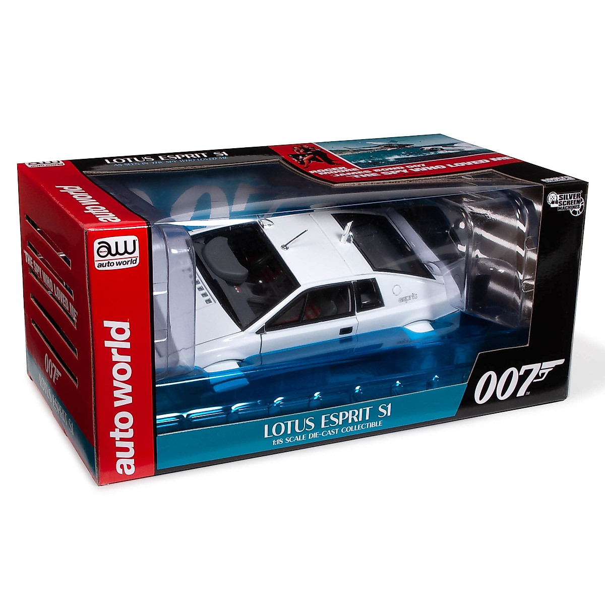 Auto World 1971 Lotus Espirit Series 1 (The Spy Who Loved Me) 1:18 Scale Diecast Model