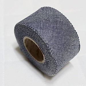 Bias Tape Binding Pre Dyeing Cotton Trim 4cm Solid Bias Cut (Denim Blue)
