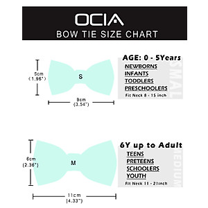 OCIA Funny Pattern Pre-tied Bow Tie Cotton Adjustable Bowtie for Mens & Boys White Black Red Yellow Blue(Chemistry) M - (6yrs to Young Adults)