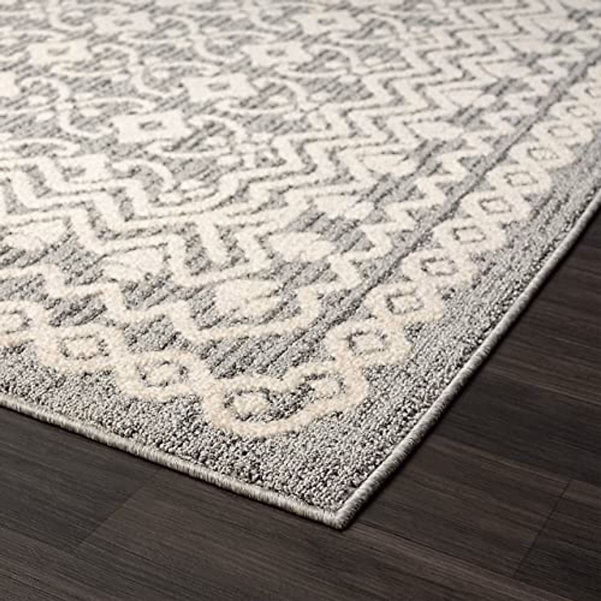 LUXE WEAVERS Moroccan Trellis Gray 8x10 Area Rug