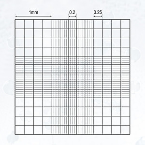 creahub Improved Neubauer Hemocytometer Cell Counting Chamber with Bright Line Hemocytometer, Cellware Chambers with 2 Pcs Cover Glass for Counting Cells, Pollen in Laboratory Factory Medical