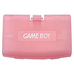 Battery Back Door Cover Case for Game Boy Advance GBA Replacement Clear Pink