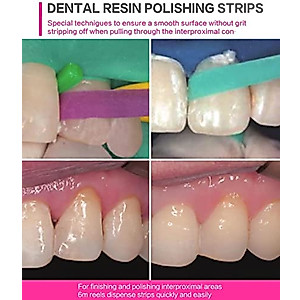 BELEON Dental Polishing Strips - Tooth Polisher Dental File for Teeth Sanding Grinding Deep Teeth Cleaning Tool Tooth Polish Abrasive Strip Oral Care Cleaning Tool - Fine 1 Roll 4mm x 6M