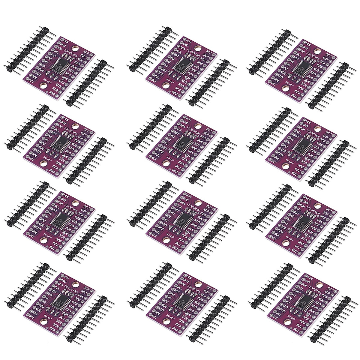 AITRIP 12PCS TCA9548A I2C IIC Multiplexer Breakout Board Module 8 Channel Expansion Development Board for Arduino