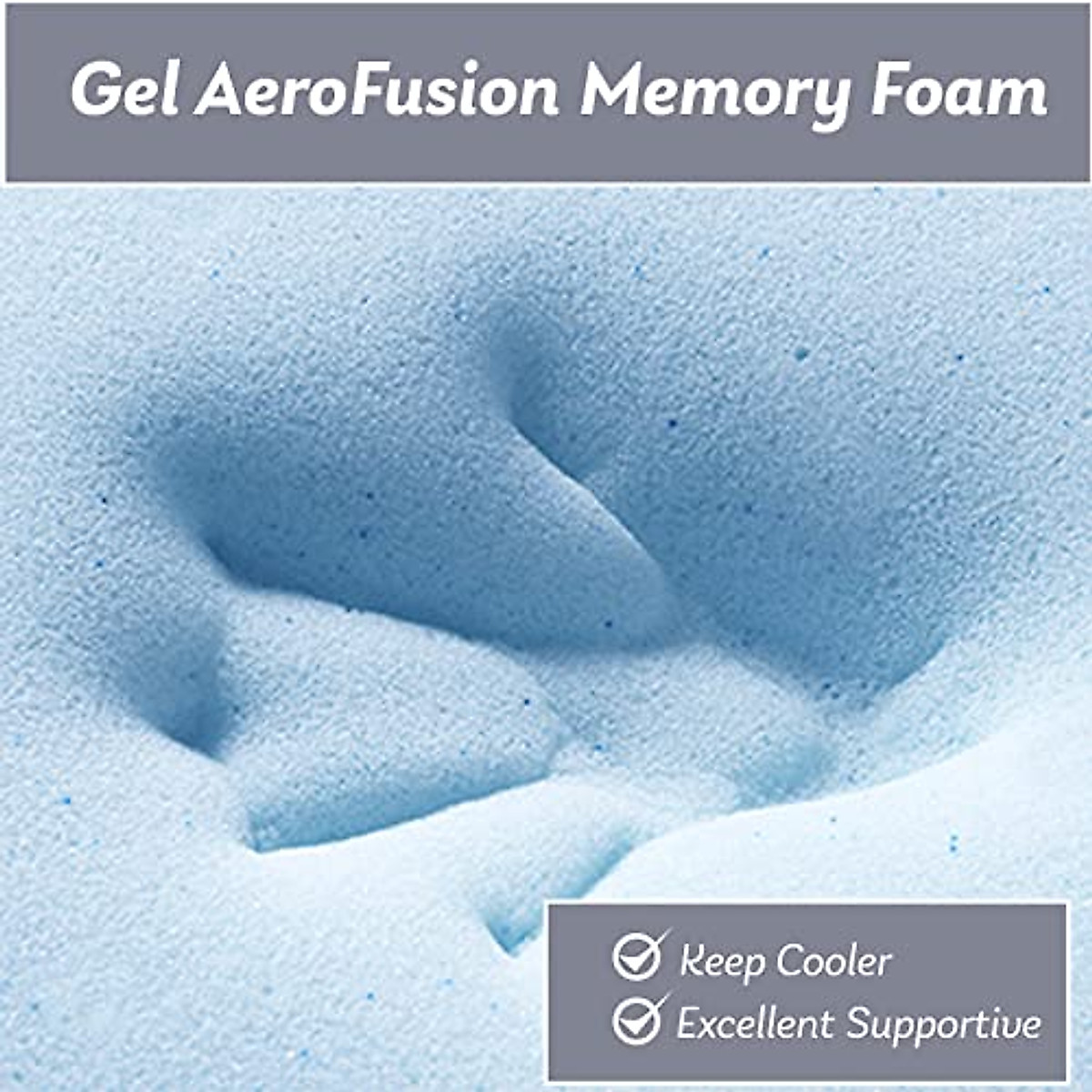 EGO Hybrid 9 Inch Queen Mattress, Cooling Gel Infused Memory Foam and Individual Pocket Spring Mattress, Made in USA, Mattress in a Box, CertiPUR-US Certified, Medium, 80"x60"