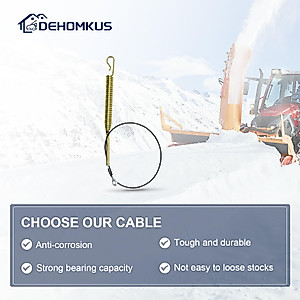 DEHOMKUS 2-Pcs 06900439 Auger Traction Cable for Ariens Gravely Power Brush Deluxe 24 28 30 36 Snowblowers - 6900439 Snowthrower Cable(2-Packs)