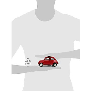 Bburago B18-22099 Fiat 1:24 1968 500L, Assorted Colours