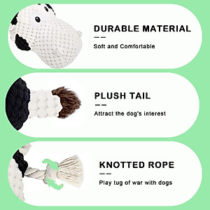 YYDSFEIOU Stuffed Dog Toys for Medium Dogs, Interactive Squeaky Dog Toys Chew Toy Durable Plush Dog Toys for Boredom and Stimulating Puppy Toys Pet Toys with Crinkle Paper for Small Medium Large Dogs