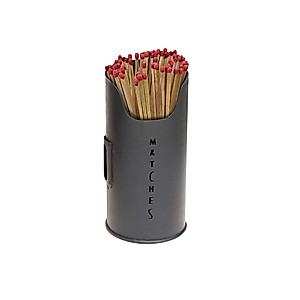 Valiant 3-Piece Fireside Metal Storage Set Black